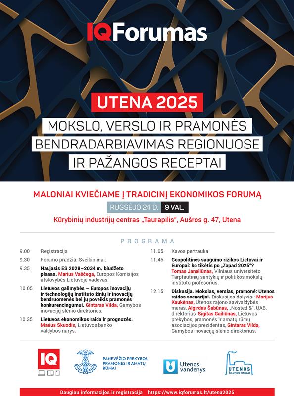 Utenoje – IQ forumas - udiena.lt